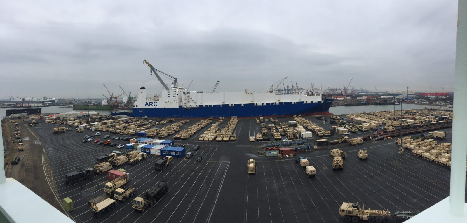 ARC Discharges Army Unit from Three Vessels for Operation Atlantic ...