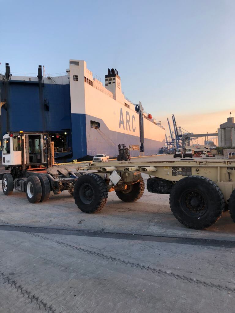 ARC loads Army Unit on Three Vessels in Charleston - American Roll-On ...
