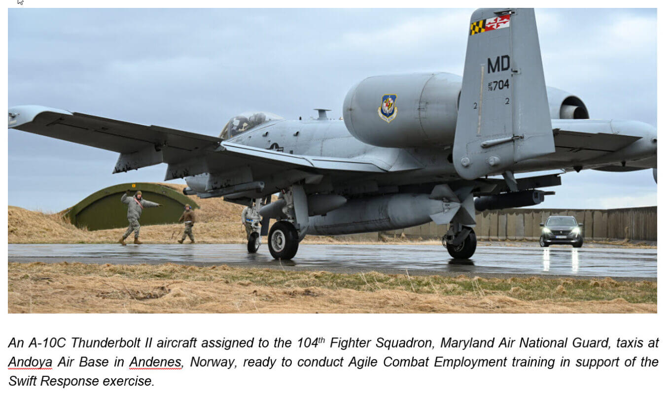 ARC Supports 175th Air Wing During Exercise Swift Response - American ...