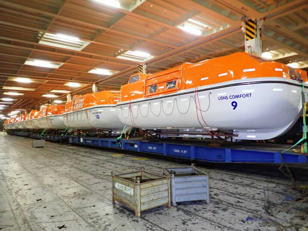 ARC Delivers Lifeboats for Hospital Ship to Mobile, Alabama - American ...